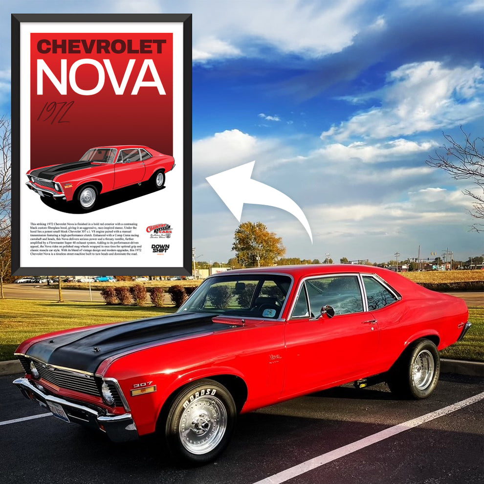 Custom Car Poster | Editorial Style | Downshift Prints